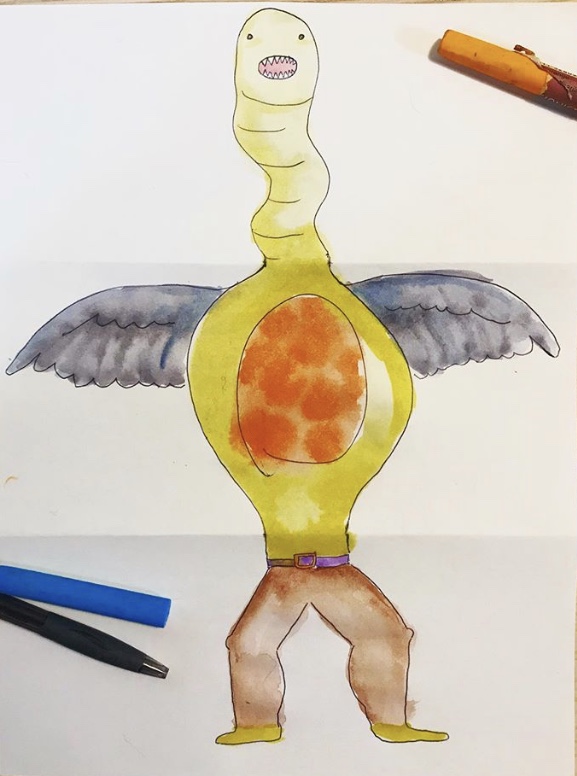 Exquisite Corpse Group Drawing